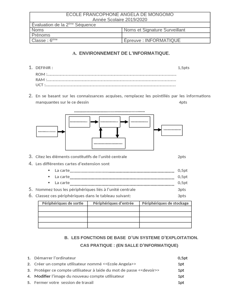2eme Sequence 6eme | PDF