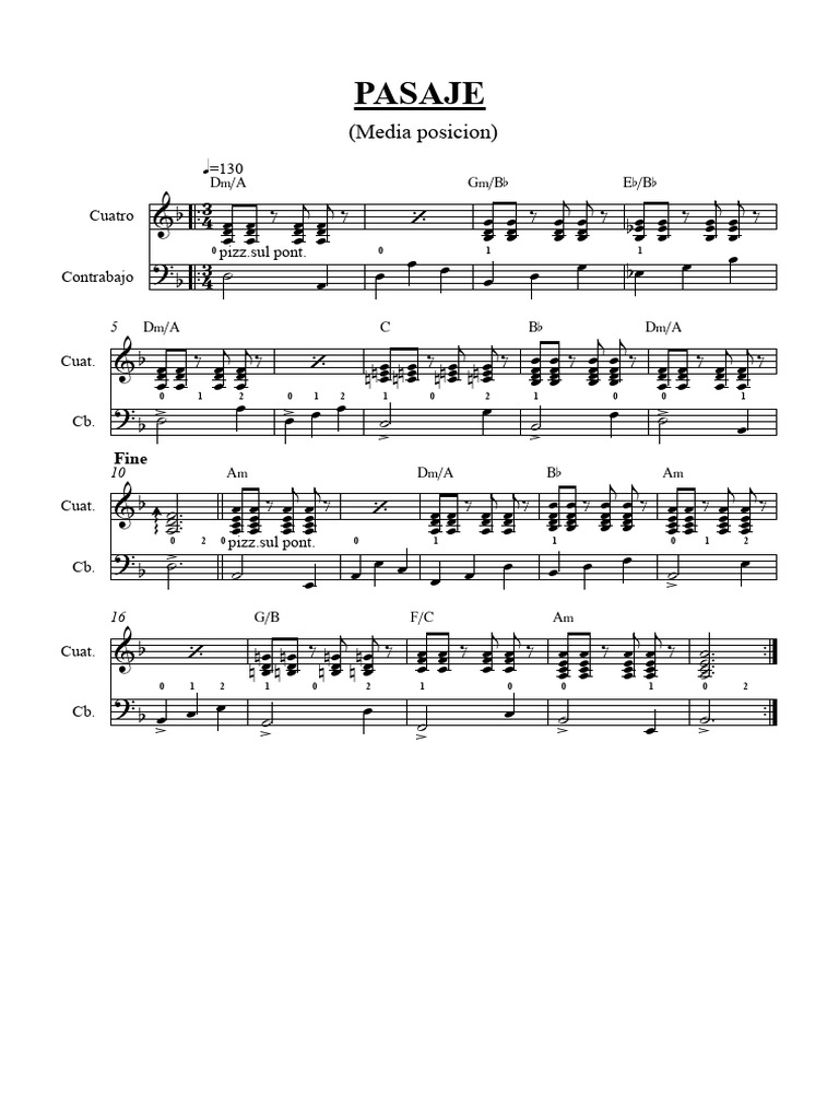 PASAJE (Media Posicion) | PDF