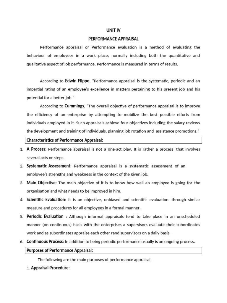 Unit 4 HRM | PDF