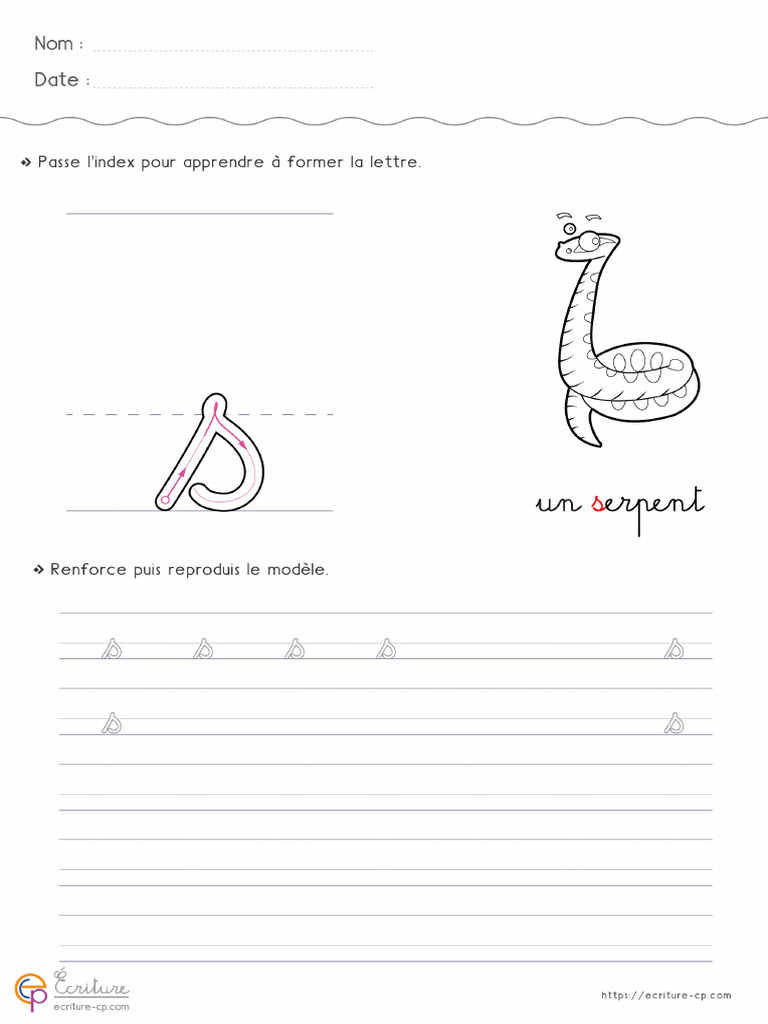 19 Ecriture Maternelle Gs Debut D Annee CP Ecrire Lettre S | PDF