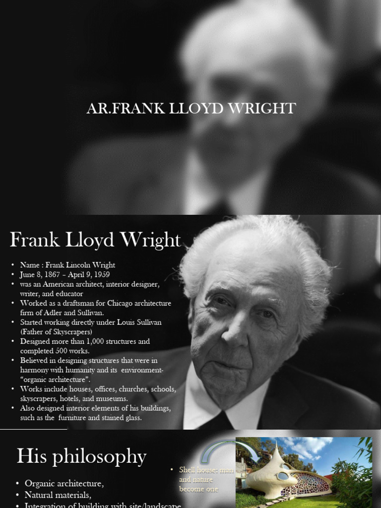 FL Wright PPT (History) | PDF