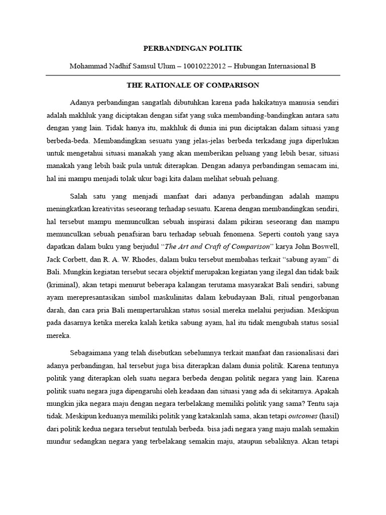 Perbandingan Politik | PDF