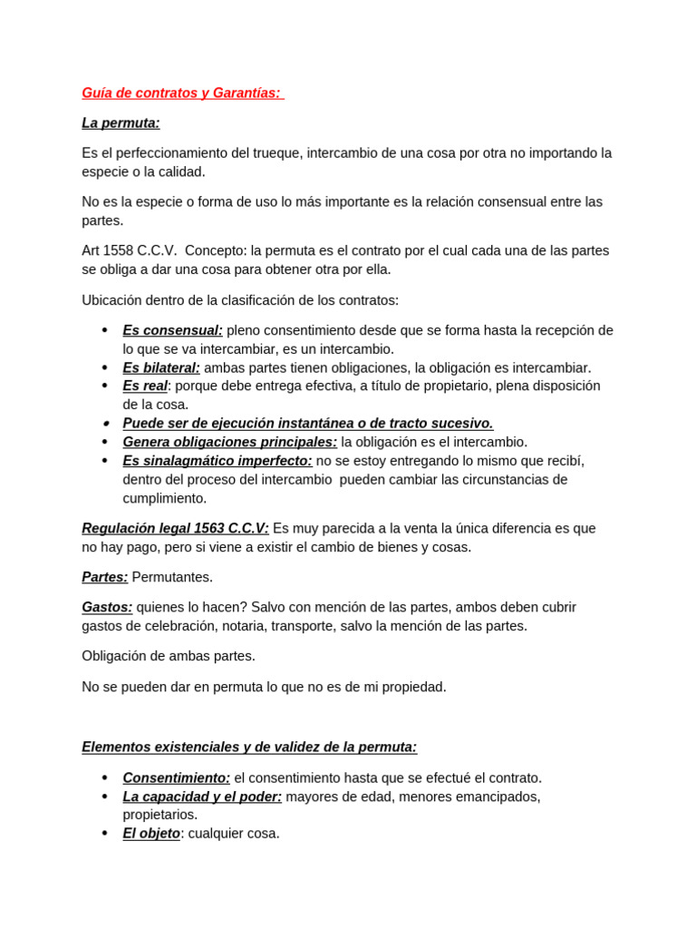 Guía de Contratos y Garantía1 | PDF
