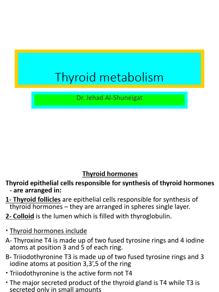 Lect 5-Thyroid | PDF