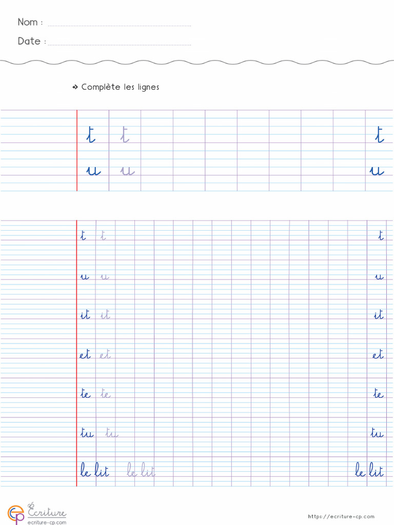3 Ecriture CP Apprendre A Ecrire Les Mots Utiles T | PDF