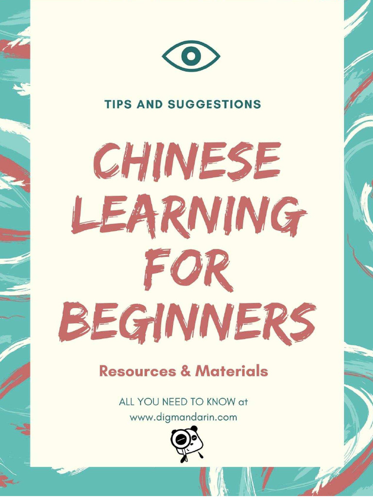 Chinese Learning for Beginners | PDF