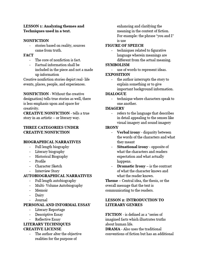 Creative Non Fic | PDF