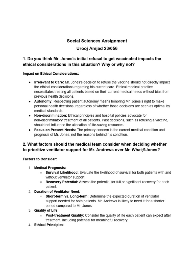 Social Sciences Assignment | PDF