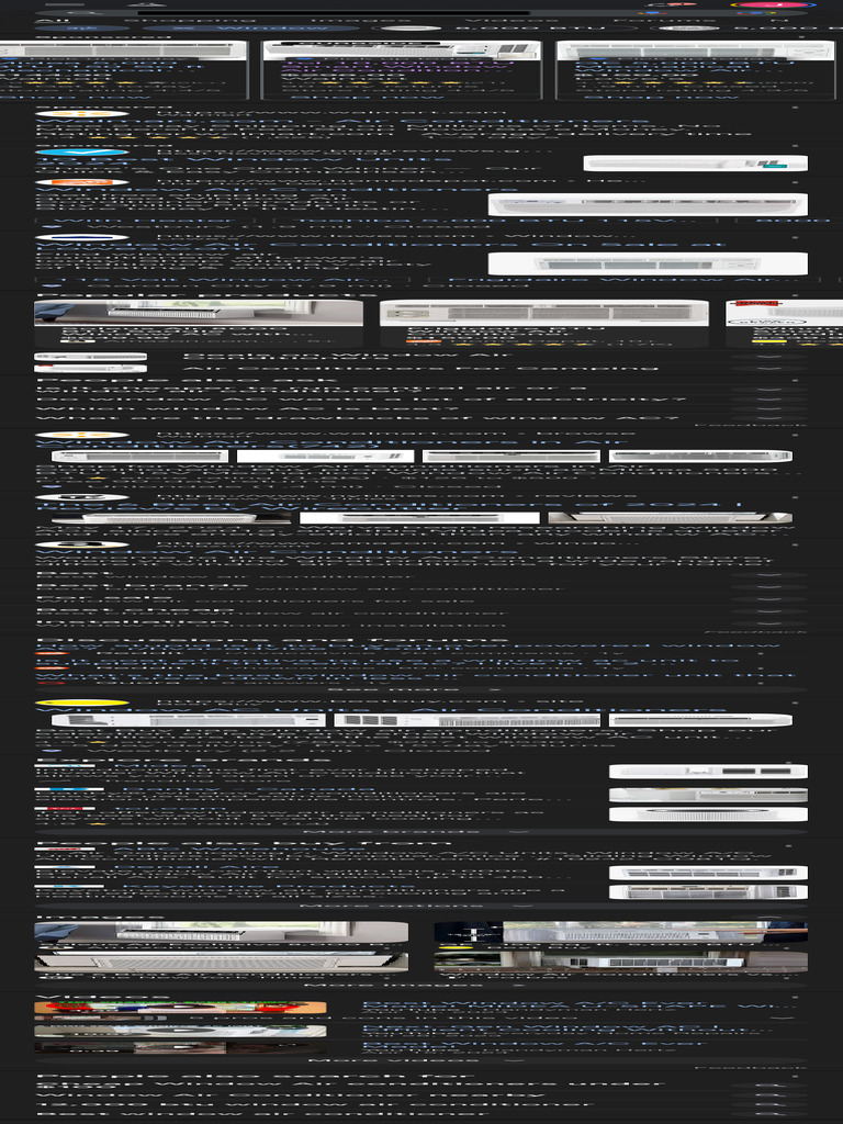 Window Air Conditioner | PDF