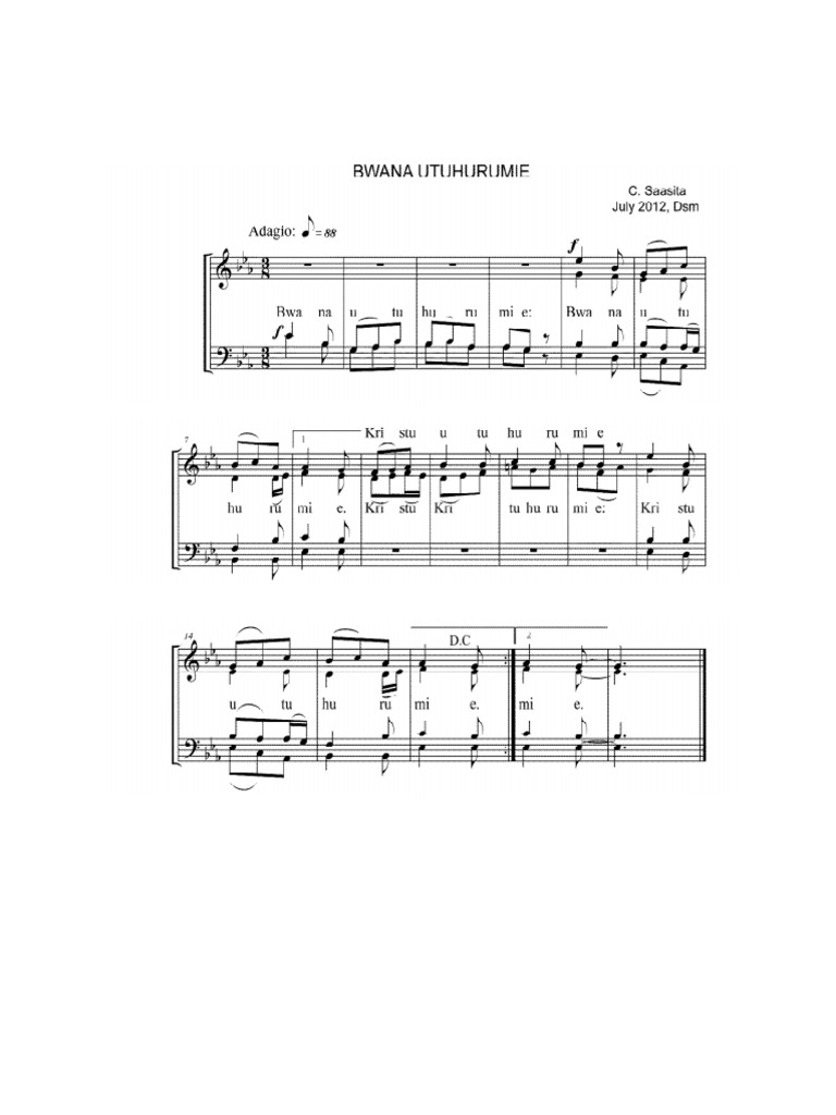 460cb MISA - MT. DANIEL Nawatakieni Amani - C. Saasita | PDF