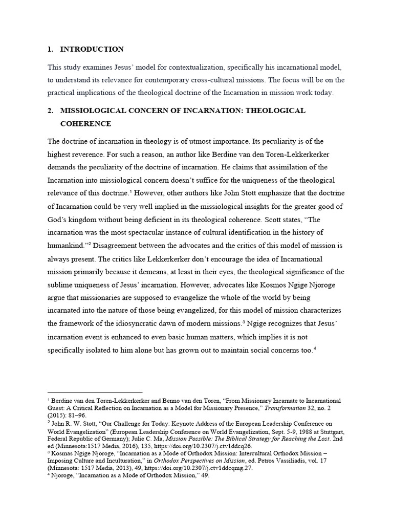 Incarnational Model | PDF