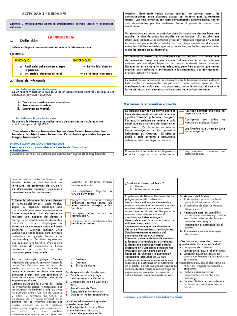 U6 Sesión de Aprendizaje #1 - Com 3°-Actividad | PDF
