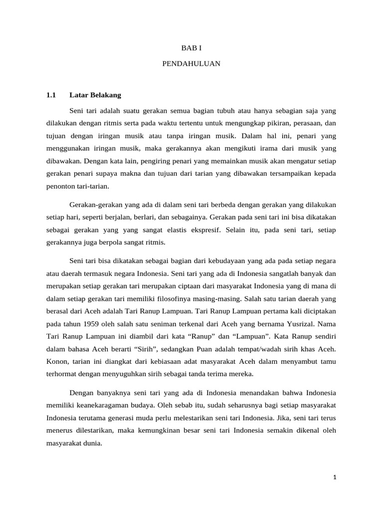 Sejarah dan Makna Tari Ranup Lampuan | PDF