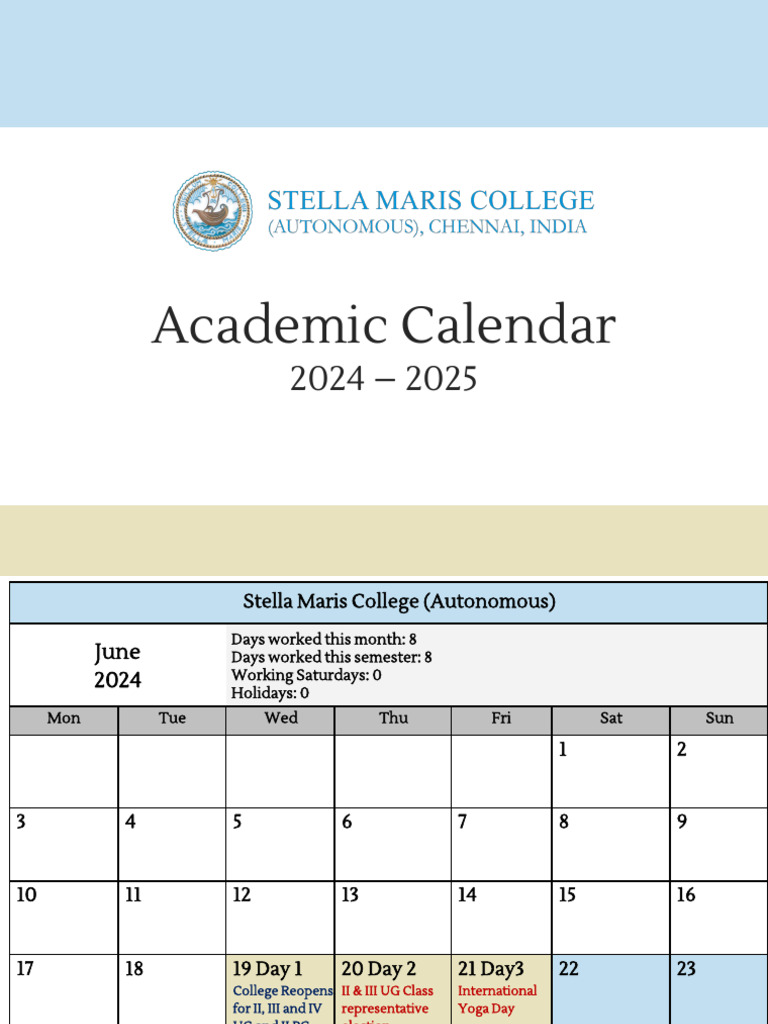 Academic Calendar-2024 | PDF