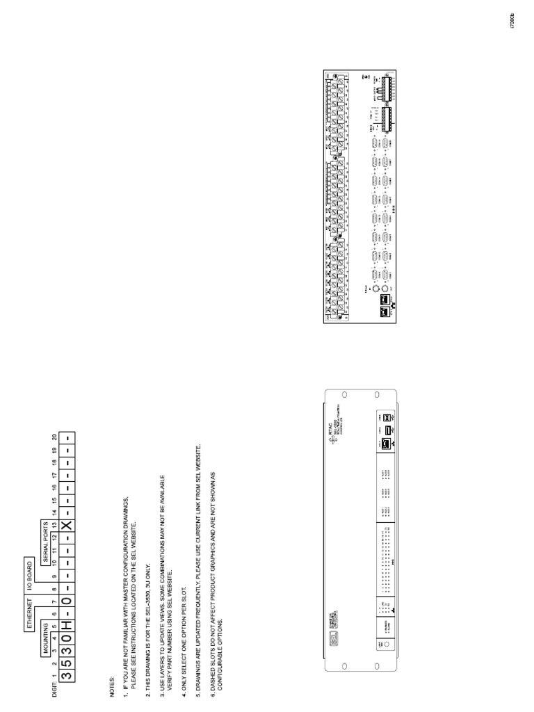 Sel-3530 - Front & Rear View - 3530ha0dx211x0xxxxx | PDF