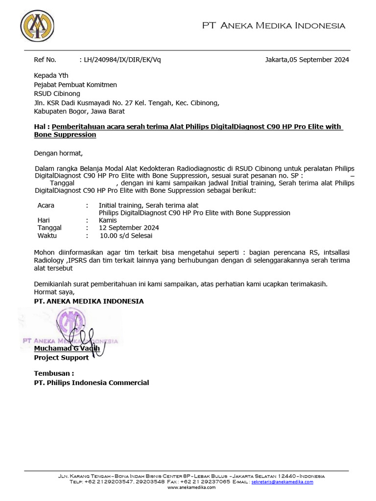 PEMBERITAHUAN Acara Serah Terima Alat Philips DigitalDiagnost C90 HP Pro Elite With Bone ...