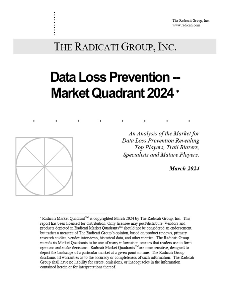 Radicati DLP Market Quadrant 2024 Report | PDF | Cloud Computing ...