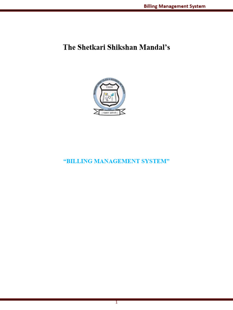 Billing Management System CPE (Group) | PDF