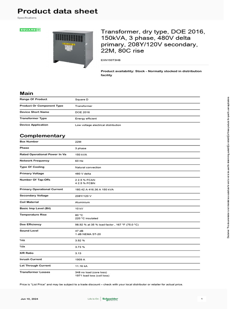 Schneider Electric_Low-Voltage-Distribution-Transformers | PDF