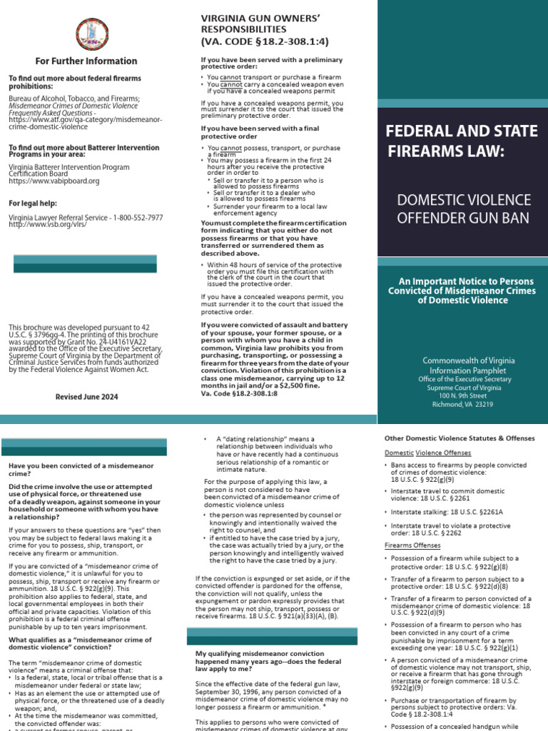 Firearms Pamphlet | PDF
