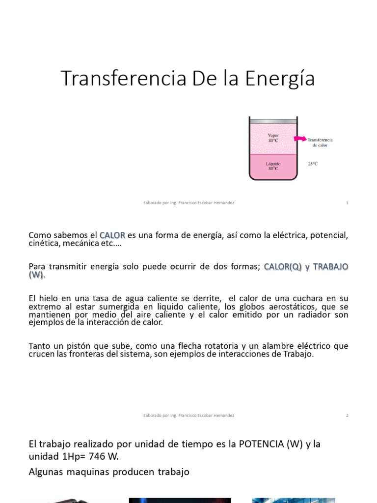 Transferencia de La Energía | PDF