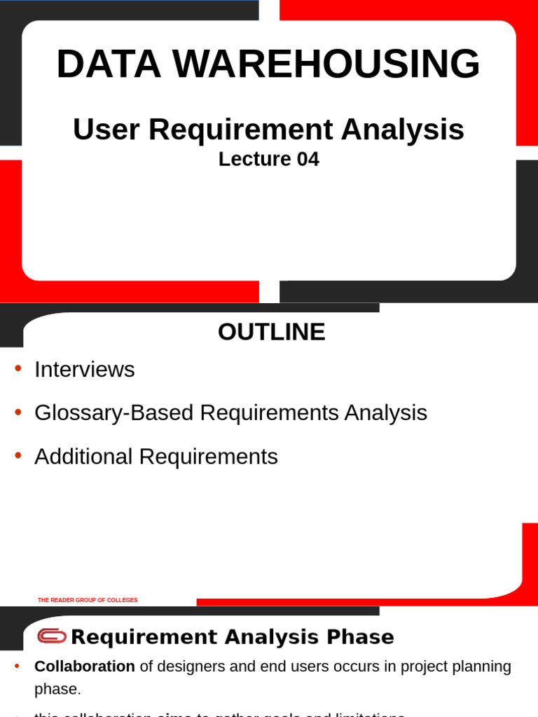 Lec 4 - User Requirement Analysis | PDF