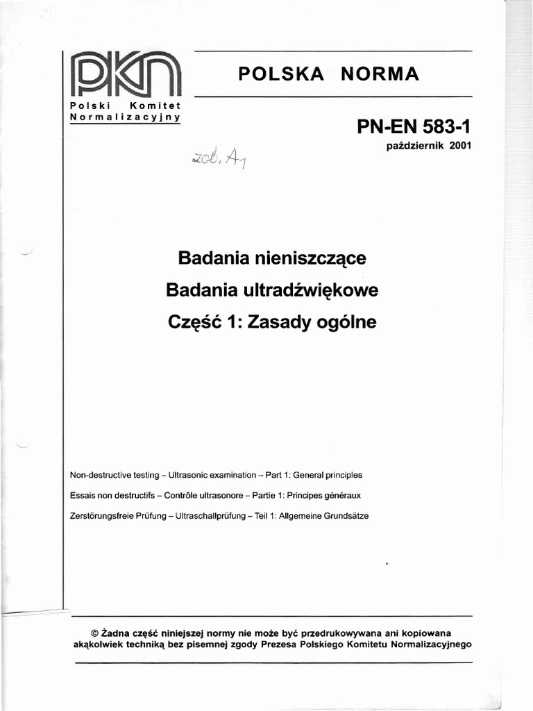 Pn-En 583-1 | PDF