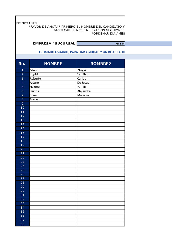 Listado - Formato Sistema Investigacion Laboral | PDF