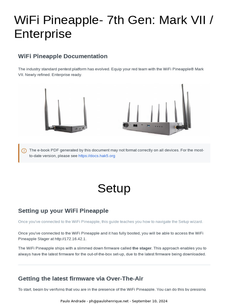 WiFi-Pineapple Ebook v22.03 | PDF