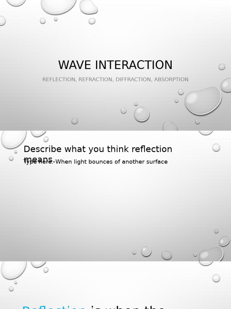 Wave Interaction Interactive-1 | PDF