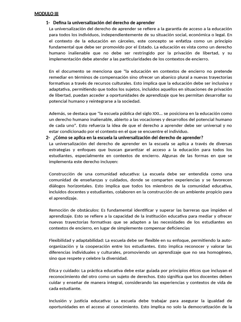 MODULO III | PDF