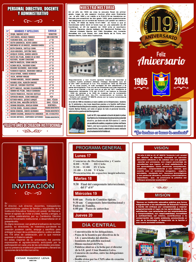 Tríptico Oficial 119 | PDF