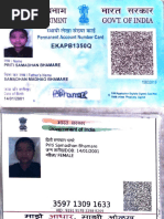 Pan Card Back Side | PDF