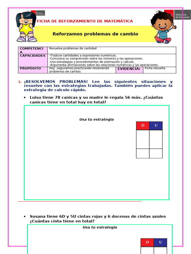 Ref Mat Problemas de Cambio-1 | PDF