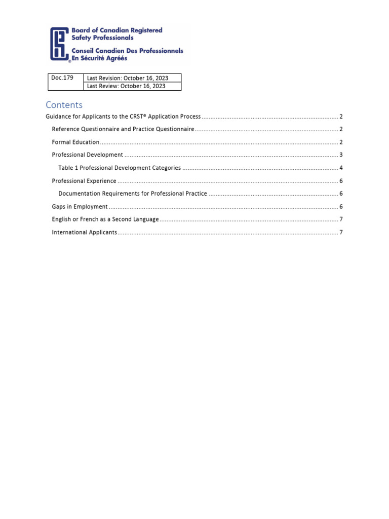 Doc.179 BCRSP CRSTApplicant Guidance 2023 Bilingual-1 | PDF