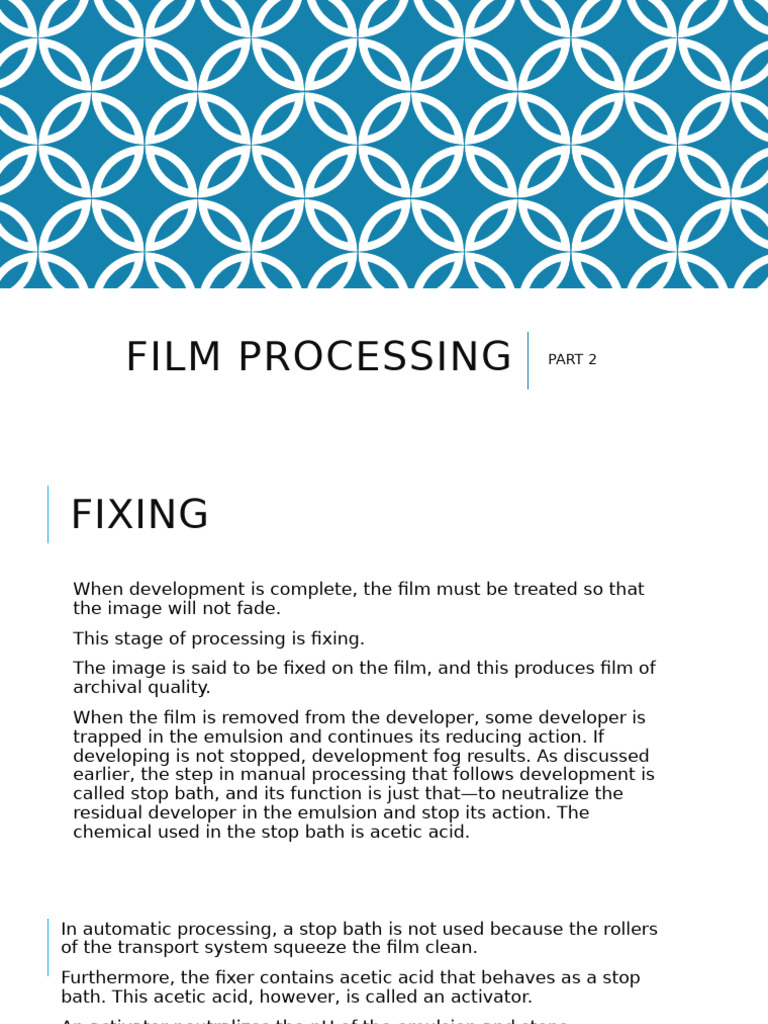 Film Processing | PDF