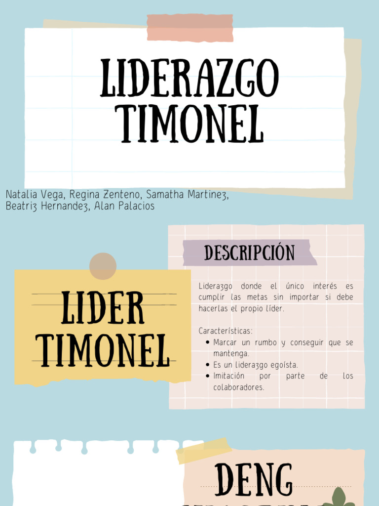 Liderazgo Timonel: Natalia Vega, Regina Zenteno, Samatha Martinez ...