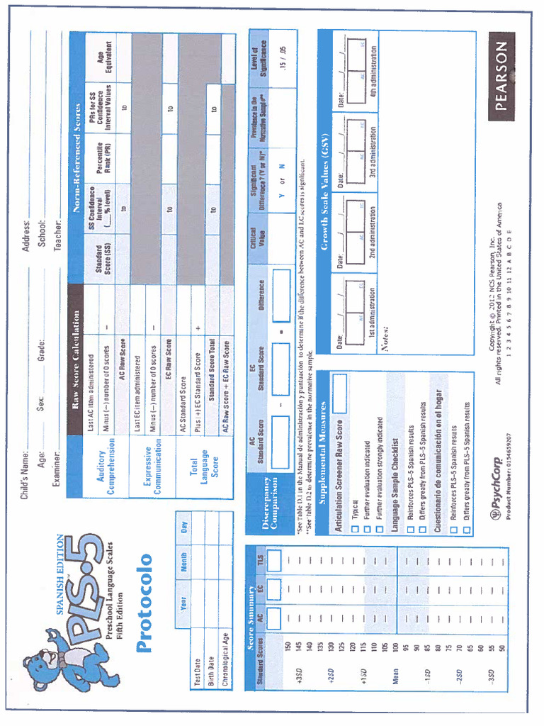 Hojas Anotacion Pls 5 | PDF