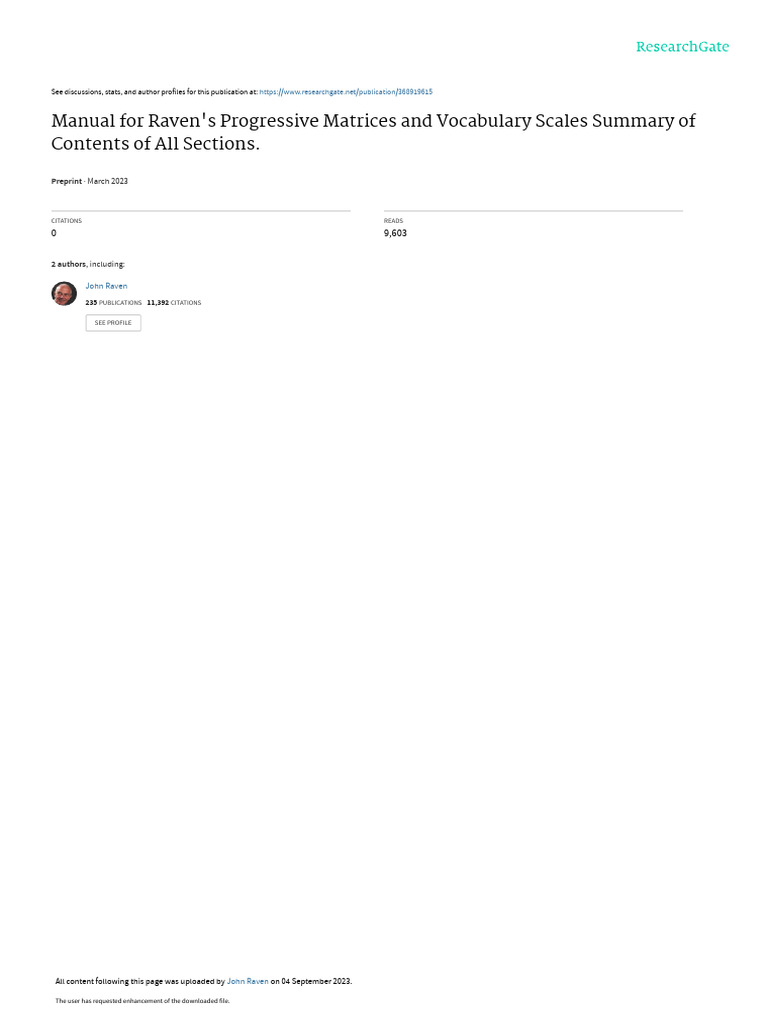 ManualSectioncontents E1 | PDF