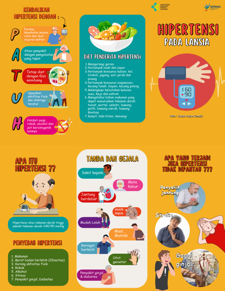 Leaflet Hipertensi (Gerontik) | PDF