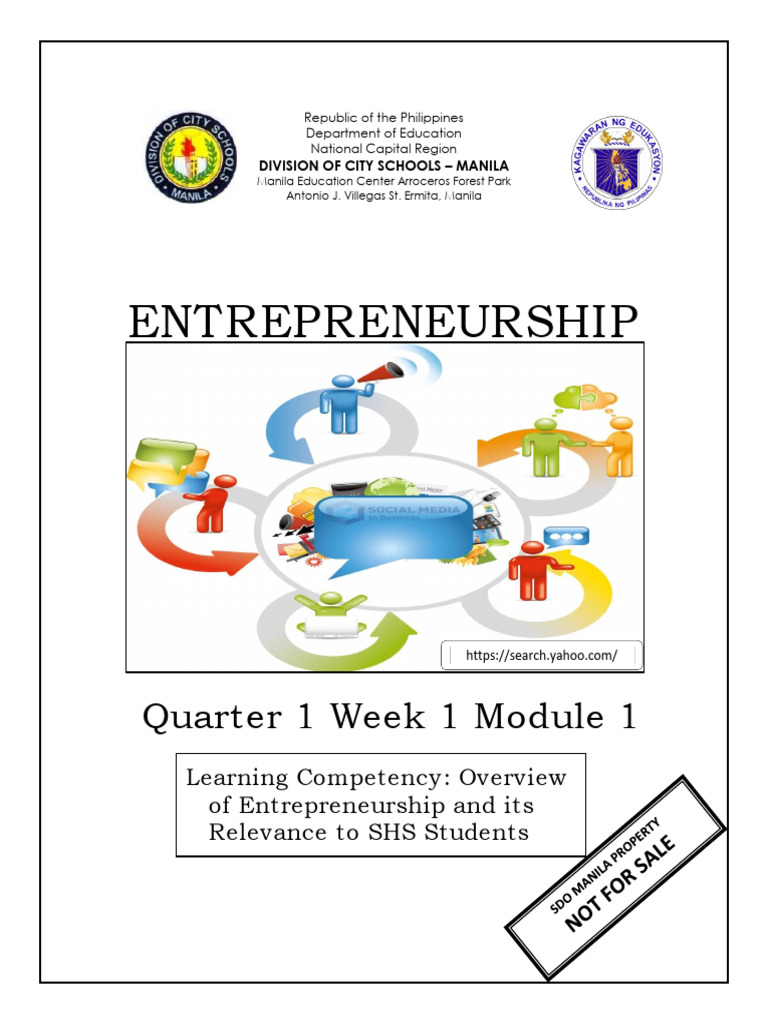 ABM-ENTERPRENUERSHIP 12_Q1_W1_Mod1 | PDF