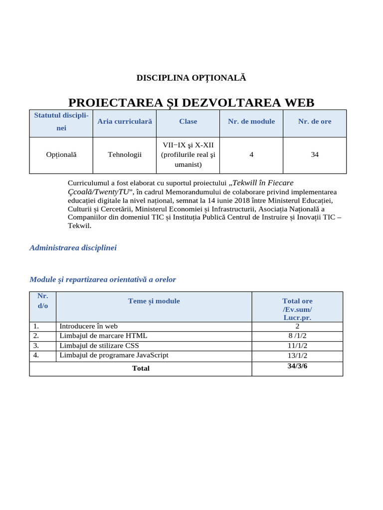 Proiectare Dezvoltare Web Aprobat CNC | PDF