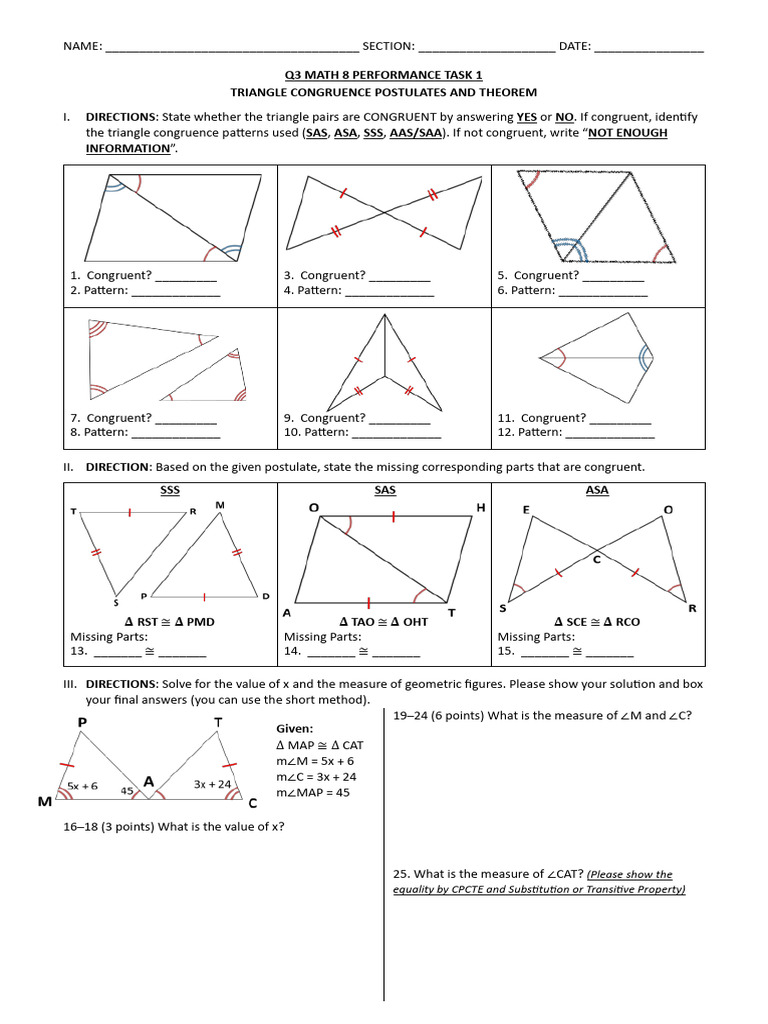 q3 Math 8 Performance Task 1 & 2 (Final) | PDF