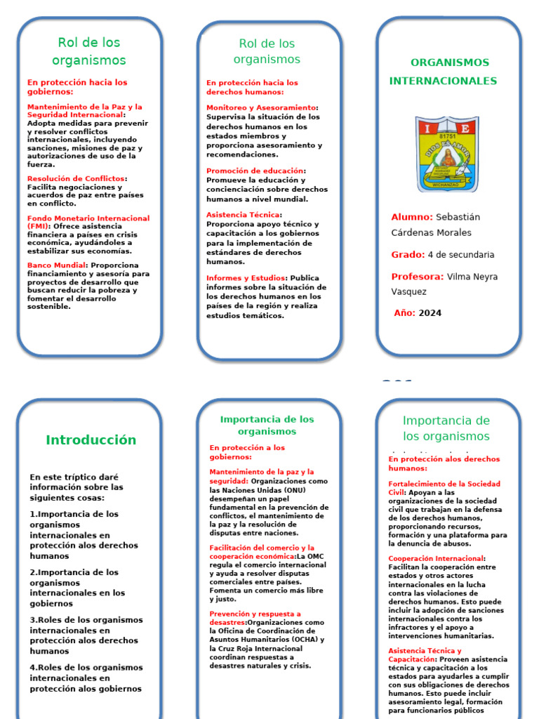 Triptico de DPCC | PDF | Fondo Monetario Internacional | Política