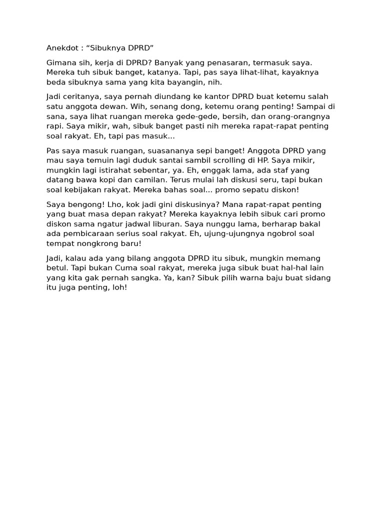 Presentasi Teks Anekdot | PDF