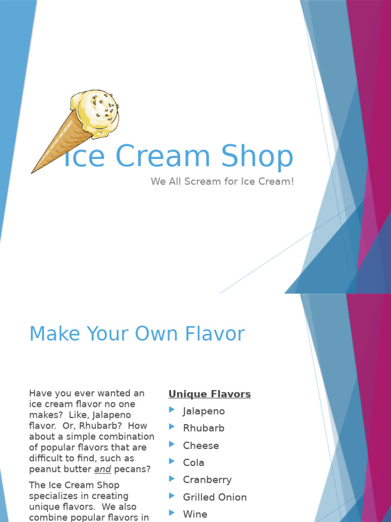 Project 2. IceCream | PDF