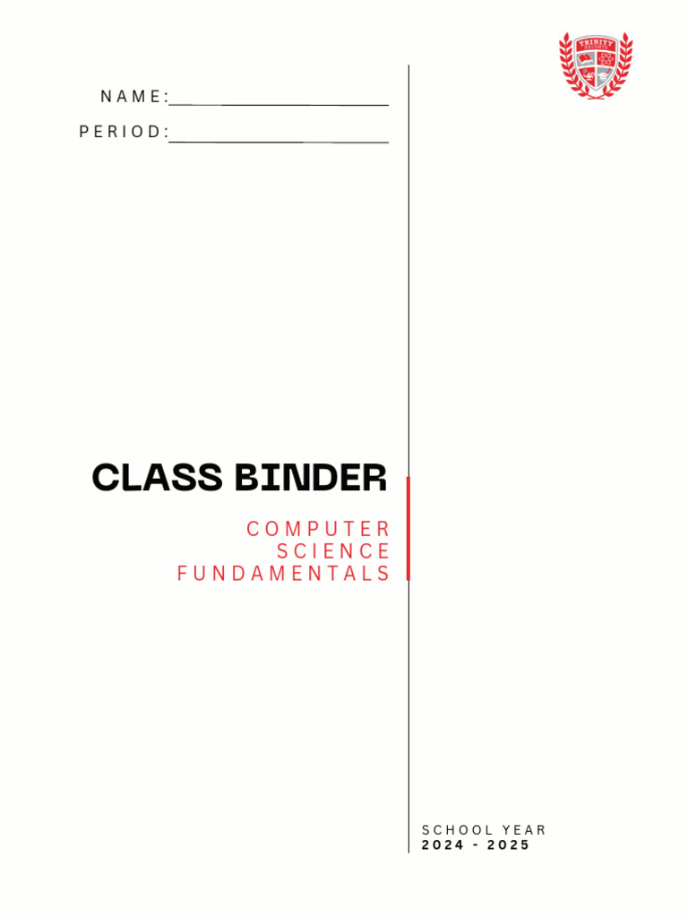 Class Binder Cover | PDF