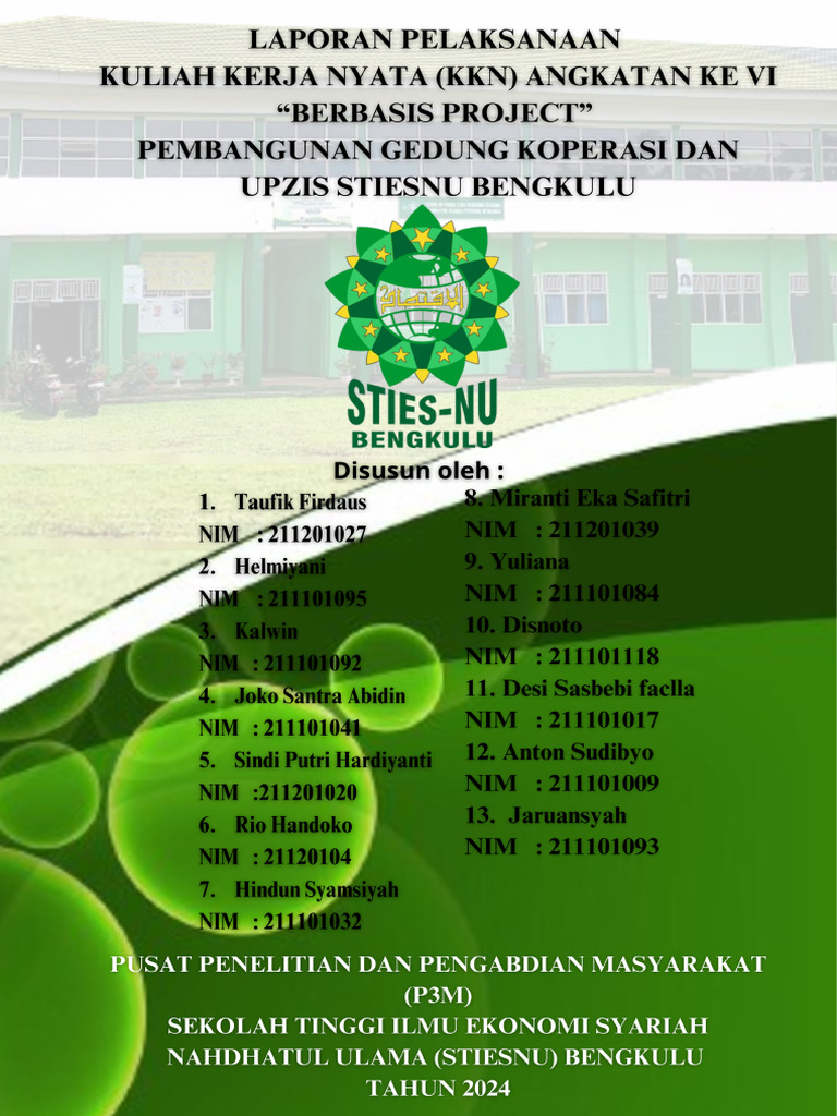 Cover Laporan KKN Project By. Kelompok Iii | PDF