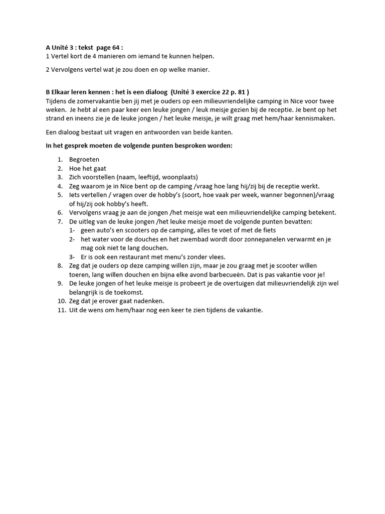 Mondeling Havo 4 Periode 4 Jaar 2024 | PDF