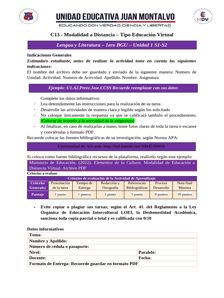 TAREA ENTREGABLE U1 - SEMANA 1-2 C13 | PDF